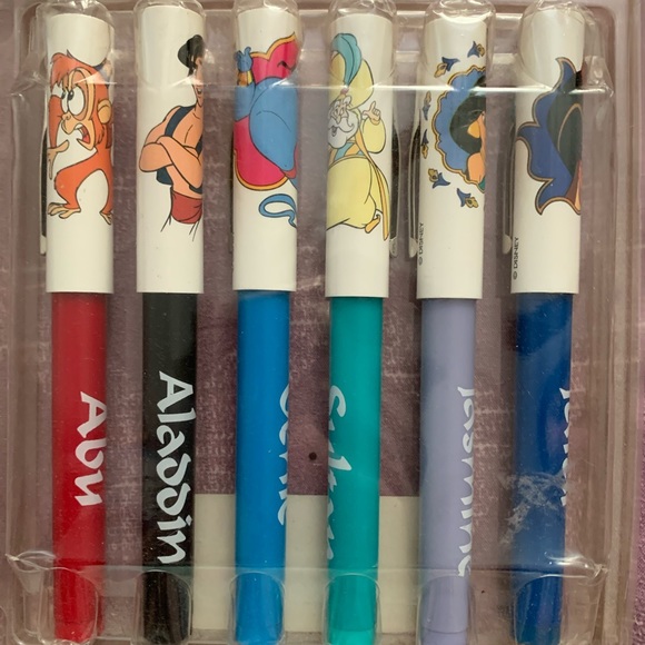Disney | Office | Disney Aladdin Six Character Pen Gift Set | Poshmark